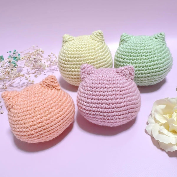 【DK】ねこたま あみぐるみキット（糸の宝石箱×2746s） – あみもの工房sheepl